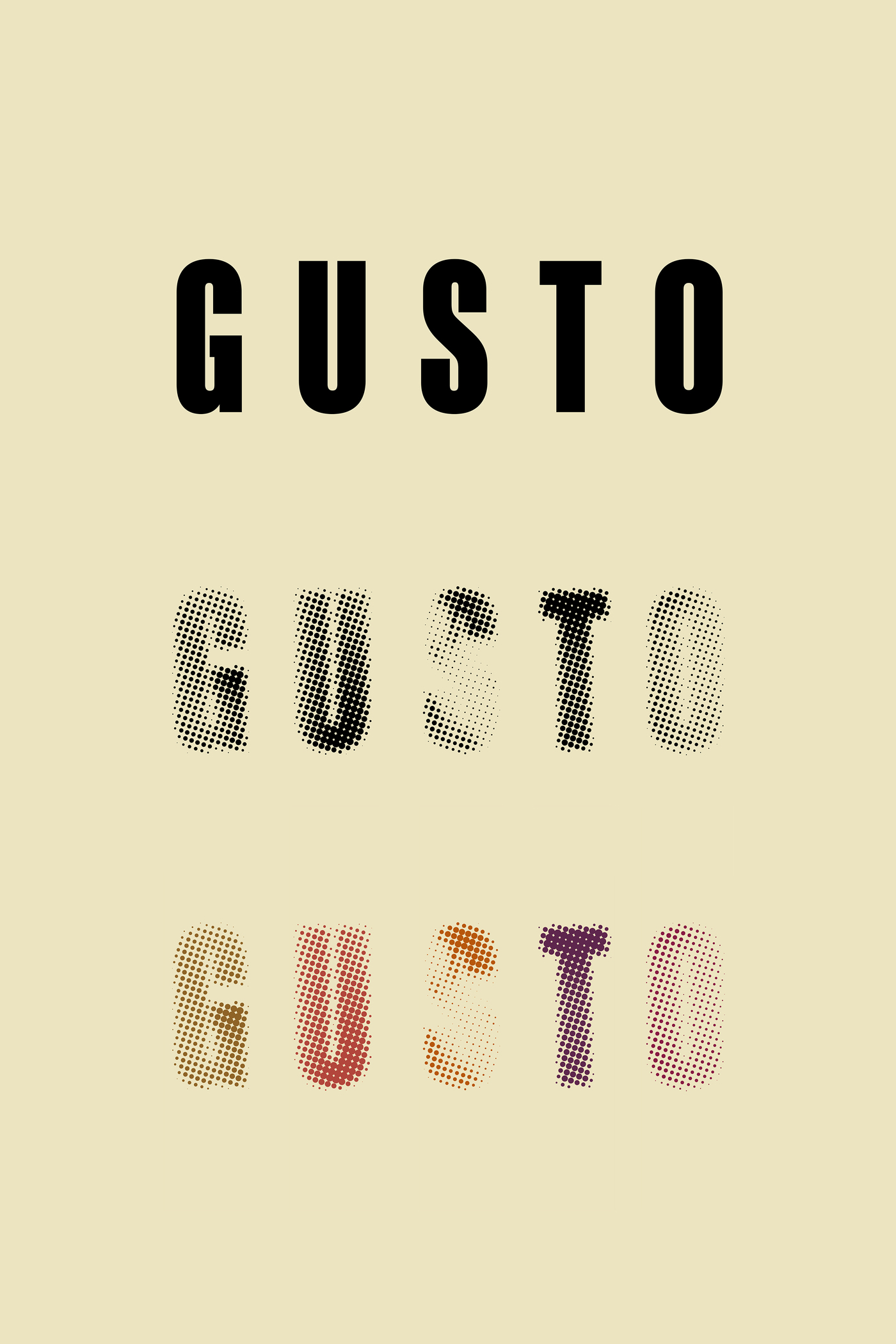 Gusto - Fonts In Use