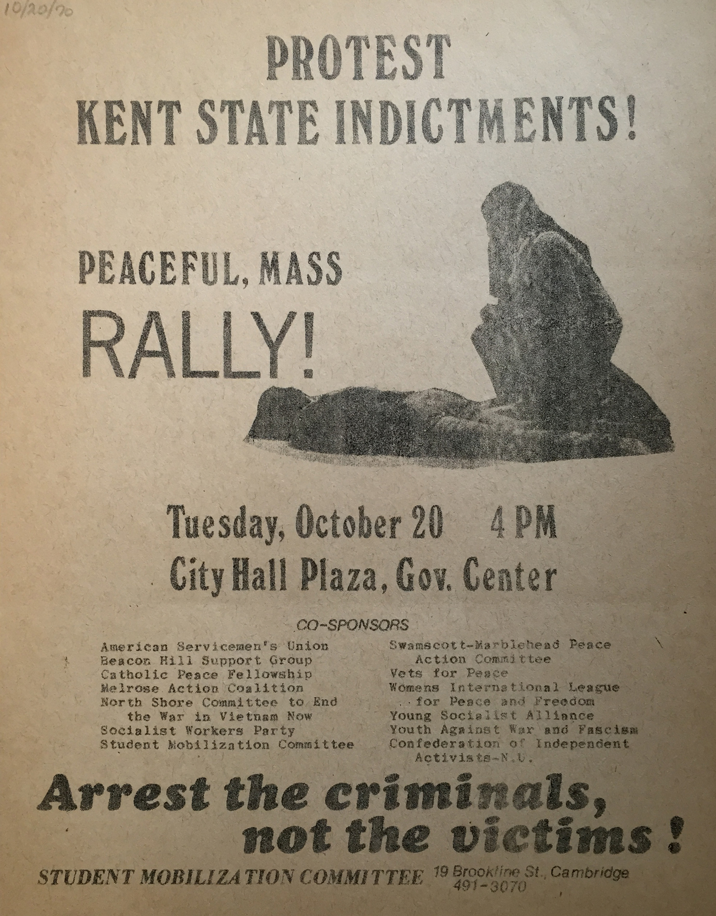 Student Mobilization Committee to End the War in Vietnam flyers and ...