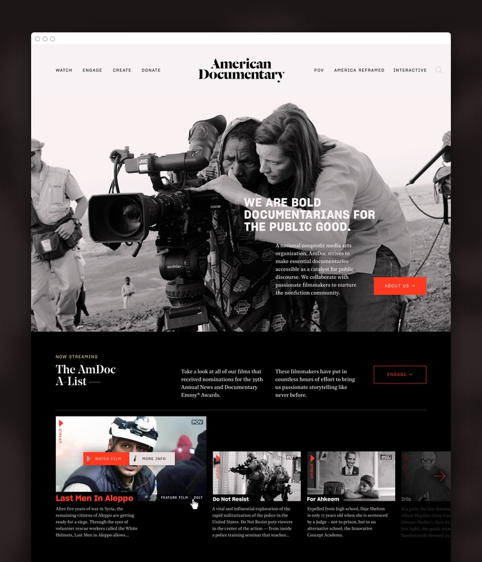 American Documentary - Fonts In Use