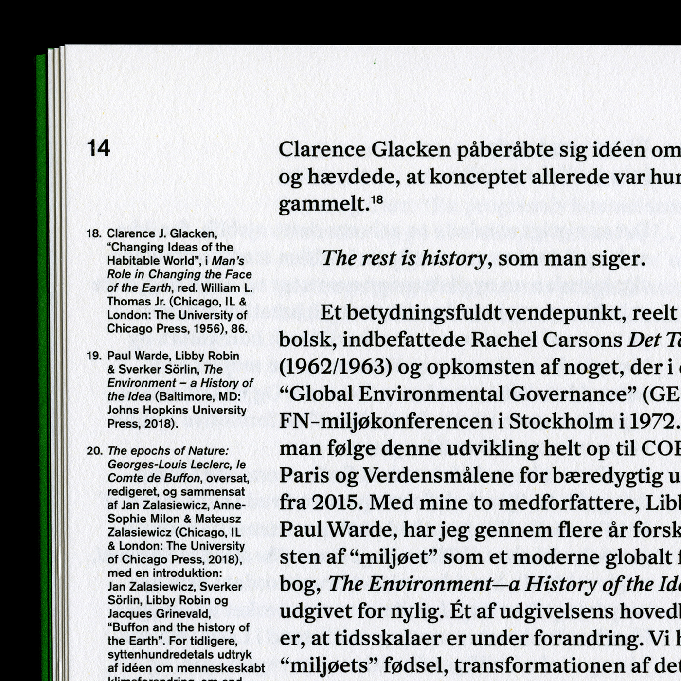 Historiens Vilkår i en Brydningstid – Sverker Sörlin - Fonts In Use