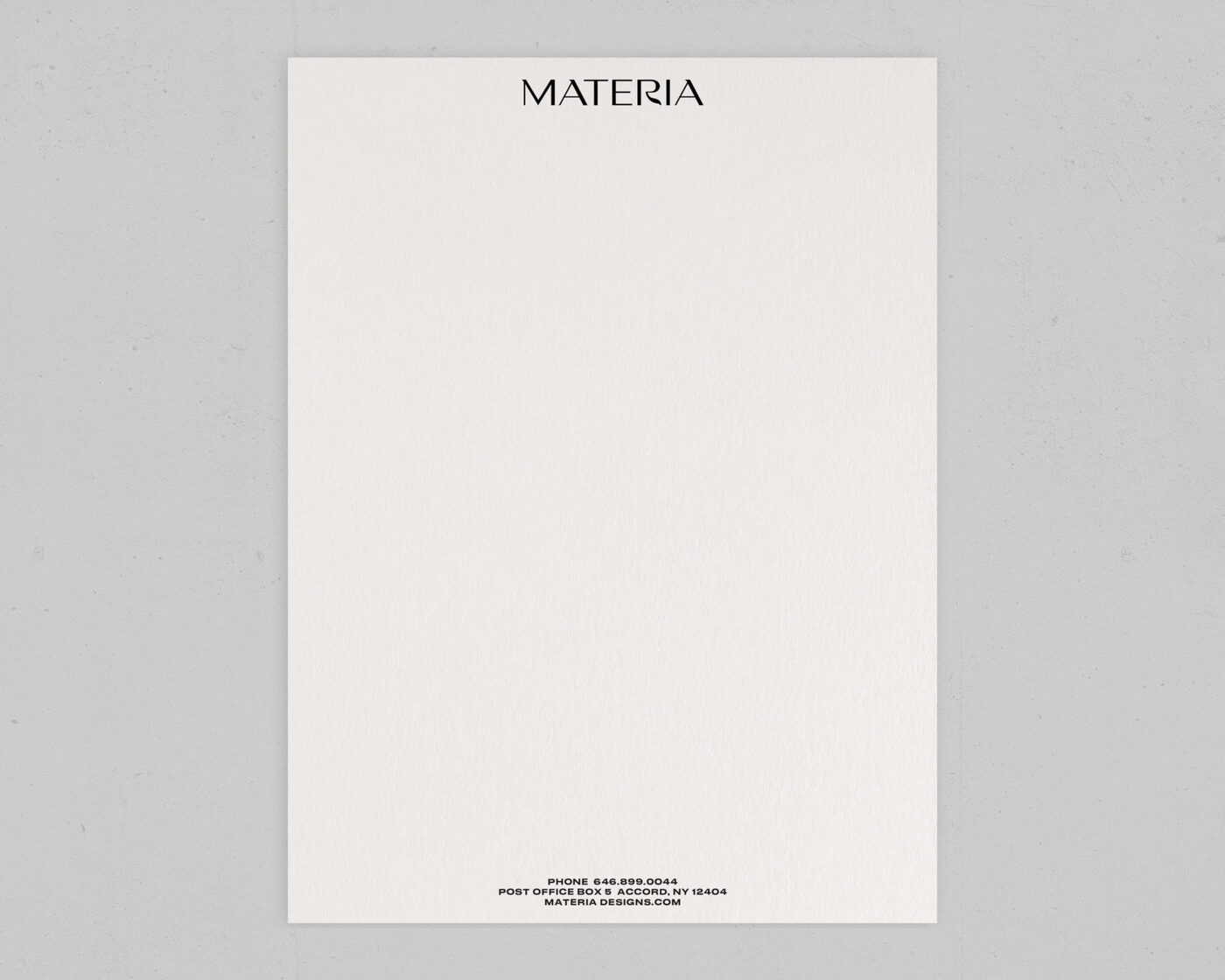 Materia - Fonts In Use