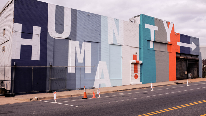 Humanity Mural at Union Market - Fonts In Use