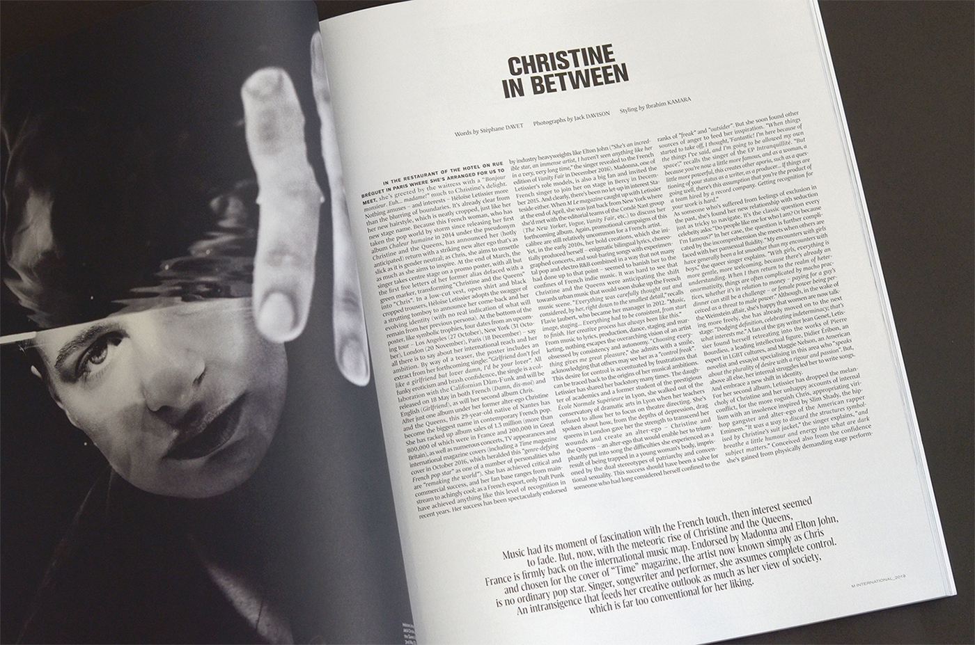M Le Magazine Du Monde International, issue 01, 2019 - Fonts In Use
